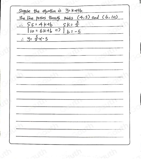 Solved Write The Equation Of The Line In Fully Simplified Slope Intercept Form [coordinate