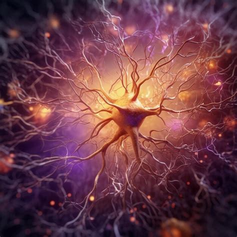 Premium Ai Image Brain Intricate Neural Web Complex Nervous System Closeup Of Cell Highlight