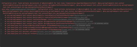 Java Configuration Error Found Multiple Declarations Of