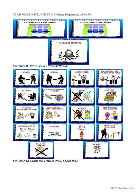 Learning Classroom Instructions English Esl Worksheets Pdf And Doc