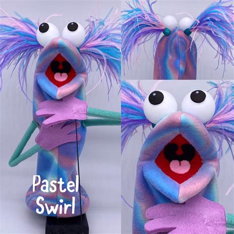 Puppet Hand And Rod With 2 Feather Plumes And 1 Hand Rod Adult Size Professional Hand Puppet