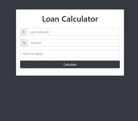 GitHub Elena In Code Loan Calculator JavaScript Loan Calculator
