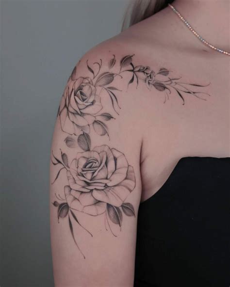 Elegant Rose Tattoo For Upper Arm Meaning Design And Placement Tips