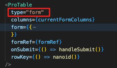 ProTable作为form使用时rowKey无法使用 BUG Issue ant design pro components GitHub