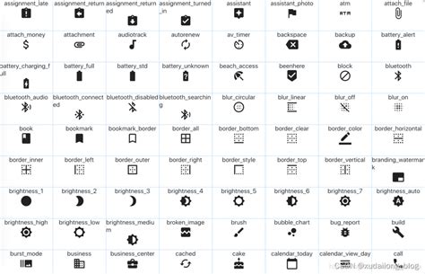 flutter系统icon图标【全系列】 flutter icons csdn博客
