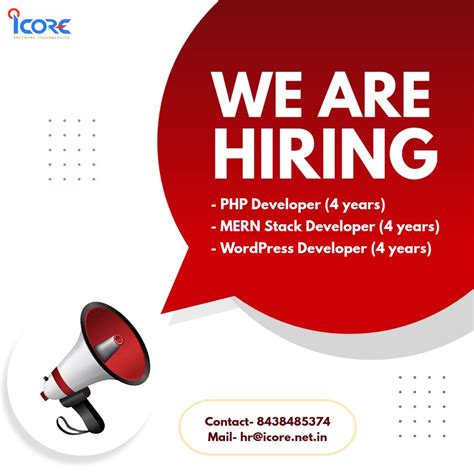 wearehiring phpdeveloper mernstack wordpress jobopportunity