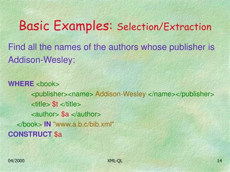 Ppt Xml Ql A Query Language For Xml Powerpoint Presentation Free