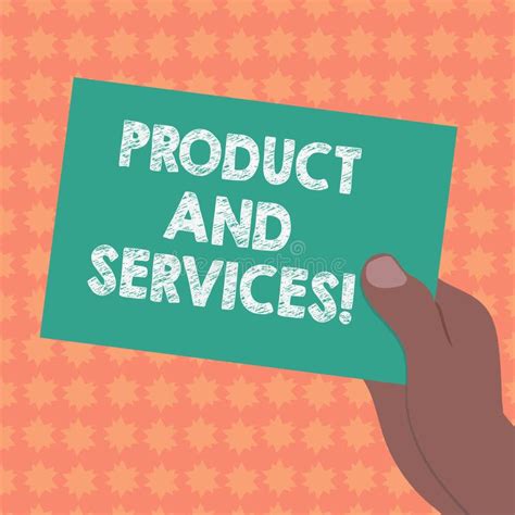 Writing Note Showing Product And Services Business Photo Showcasing Tangible Items And