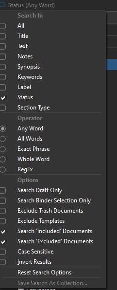 Bug Edit Search Collection Does Not Recall Original Criteria