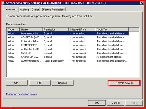 clint boessen s blog ad delegation how to set default permissions for new group policy objects