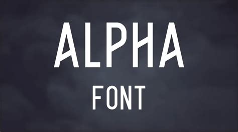 Alpha Font Free Download Dafont Online
