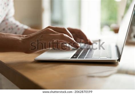 Hands Woman Typing On Keyboard Using Stock Photo 2062870199 Shutterstock
