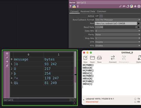 nexmosphere serial data error bugs touchdesigner forum