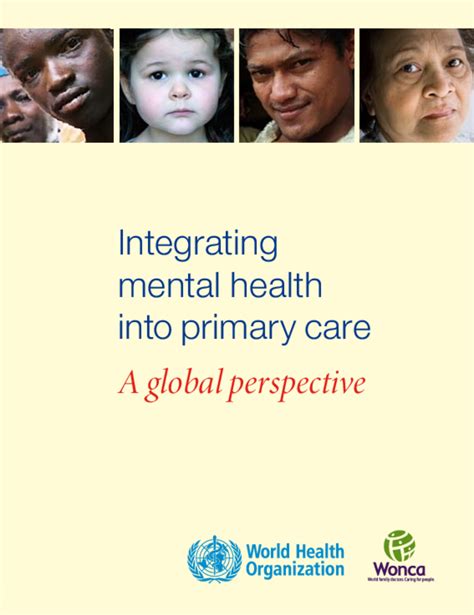Integrating Mental Health Into Primary Care A Global Perspective Moh