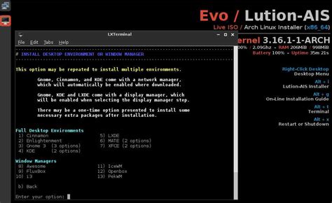 How To Install Arch Linux The Easy Way With Evo Lution