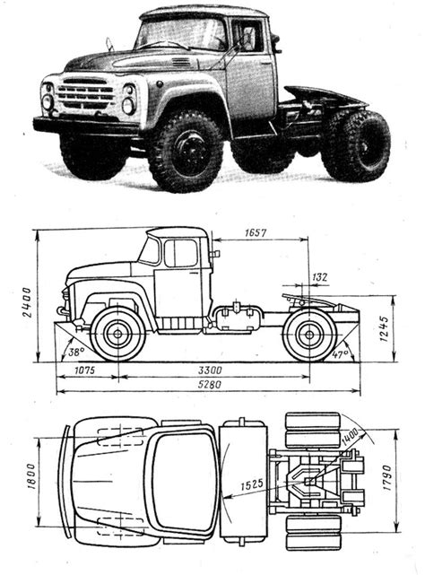 A Zil 130 Truck Diy Wooden Truck Blueprints