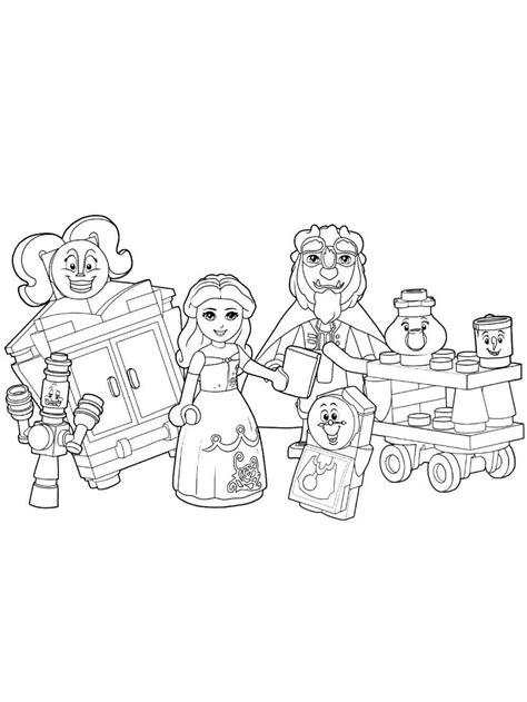 Lego Disney Princess Coloring Pages