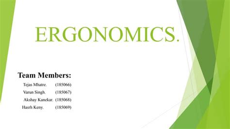 Ergonomics Pptx
