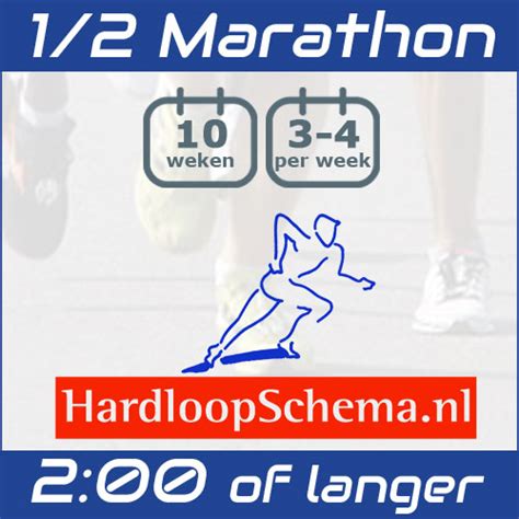 Trainingsschema Halve Marathon Hardlopen Uitlopen 200 Uurmin