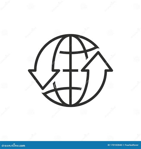 Double Reverse Arrow Replace Icon Vector Illustration Cartoondealer