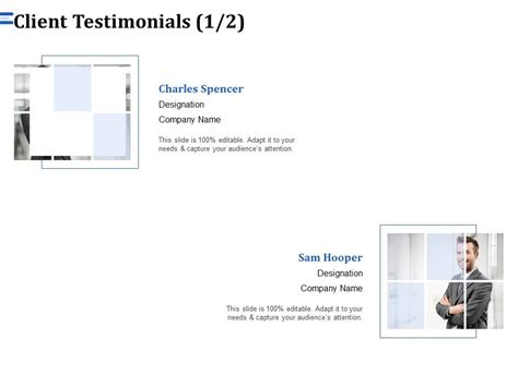 Firm Webpage Builder And Design Client Testimonials Management Template Pdf