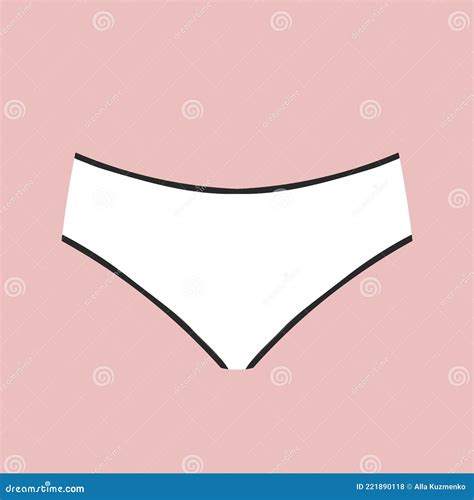 Mignonne Culotte Blanche Ic Ne Des Thongs Tendance L Ment Sous
