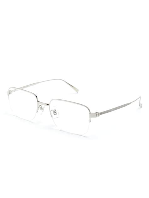 Dunhill Rimless Rectangular Eyeglass Frames Smart Closet
