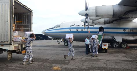 ဆိုင်ကလုန်းမုန်တိုင်း မိုခါ တိုက်ခတ်မှုကြောင့် သဘာဝဘေးဒဏ်သင့်ဒေသများရှိ