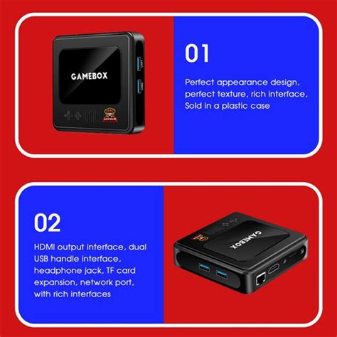 Gd10 64g 내장 30000 게임 듀얼 시스템 셋톱 박스 3d 홈 4k Hd Tv 게임 콘솔 박스 Au 플러그흰색