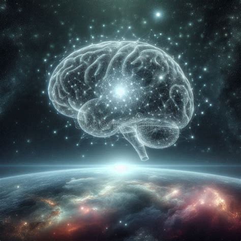 Neural Network Hologram Visualizing Brain Neurons Stock Illustration Illustration Of Beauty