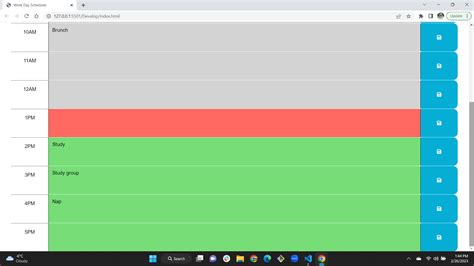 Github Nittayawu Work Day Scheduler