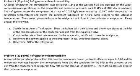 Solved Problem Points Refrigerator With No Chegg
