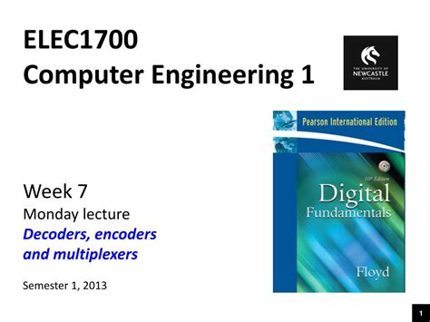 Ppt Elec1700 Computer Engineering 1 Week 7 Monday Lecture Decoders Encoders And Multiplexers
