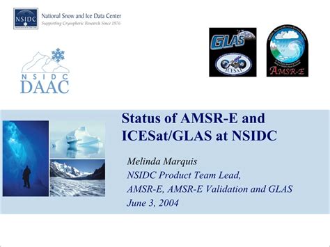 Ppt Amsr E Data Products And Tools Overview Nsidc Guide Powerpoint