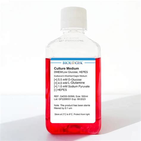 Dmem Cell Culture Mediumlow Glucose 500 Ml