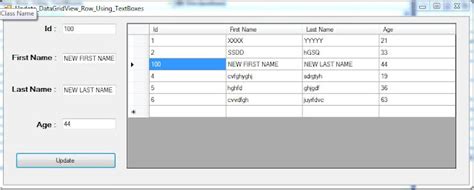 Vbnet How To Update A Datagridview Row With Textbox Using Vbnet C Javaphp Programming
