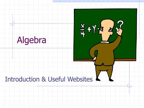 PPT Algebra PowerPoint Presentation Free Download ID