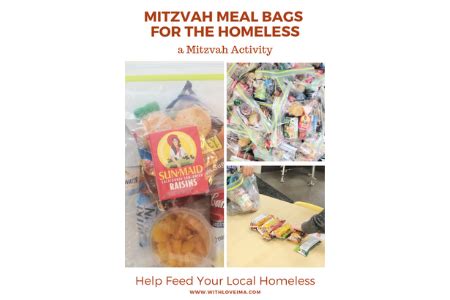 Mitzvah Meal Bags For The Homeless With Love Ima