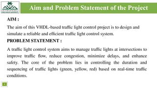 TRAFFIC LIGHT CONTROLLER USING VHDL LANGUAGE PPT