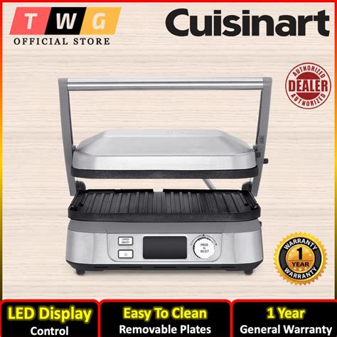 [stock Ready Dispatch Next Day] Cuisinart Gr5nhk Digital Grill Five And Deep Pan Griller