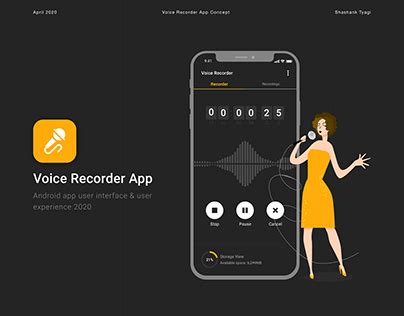 Recorder Ui Voice App Projects Photos Videos Logos Illustrations And Branding Behance