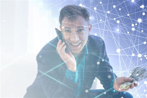 Futuristic Technological Face Scanning Biometric Facial Recognition Stock Image Image Of