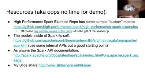 Holden Karau Spark Ml For Custom Models Ppt