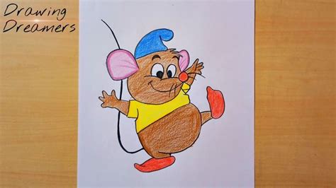 How To Draw Gus The Mouse From Cinderella Movie Cinderella Mice Drawings Cinderella Movie