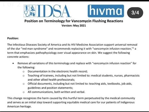 Redmansyndrome Terminology Is Replaced With Vancomycin Infusion
