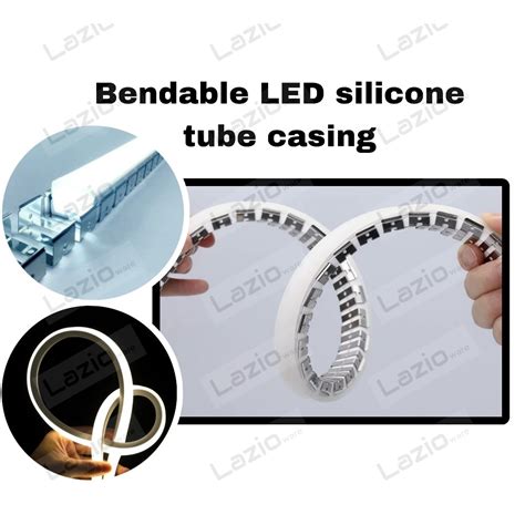 Flexible Bendable Silicone Led Strip Holder Clip Buckle Bracket Light Casing Track Housing Tube