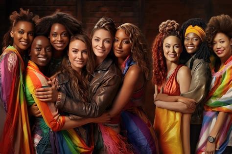 Premium Photo Cultural Unison Women Worldwide Embracing Lgbt Equality