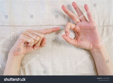 Sex Hand Sign Womens Hands Gesture Stock Photo Shutterstock