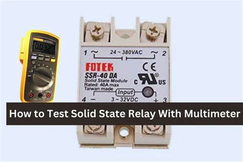 How To Test A Solid State Relay 3 Easy Methods Multimeterworld