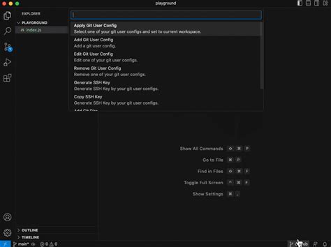 Github Luhc228git User Config Manager Extension A Vs Code Extension